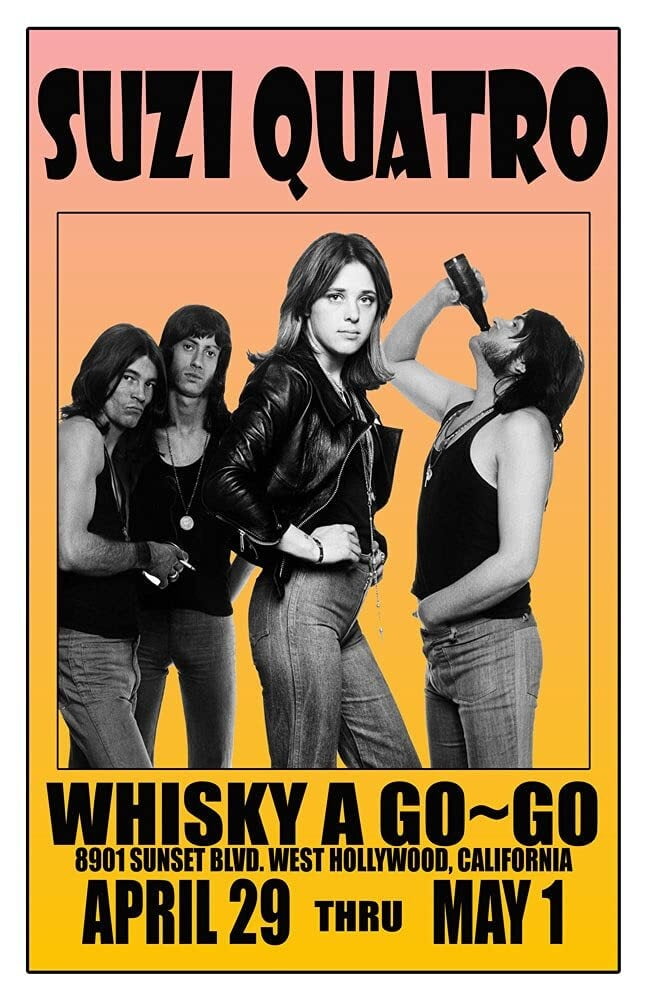 SUZI QUATRO REPLICA 1974 CONCERT POSTER - Walmart.com