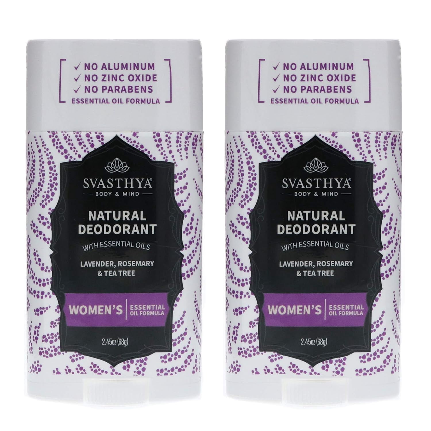 SVASTHYA BODY & MIND Natural Deodorant with Essential Oils - Womens ...