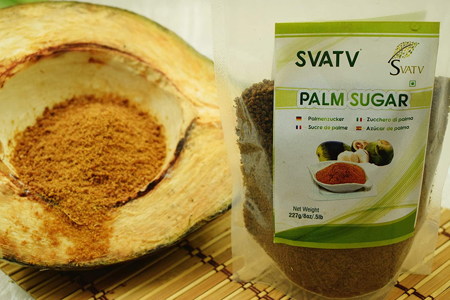 SVATV Brown Palm Sugar Powder | Natural Sweetener Powder | Gluten Free ...
