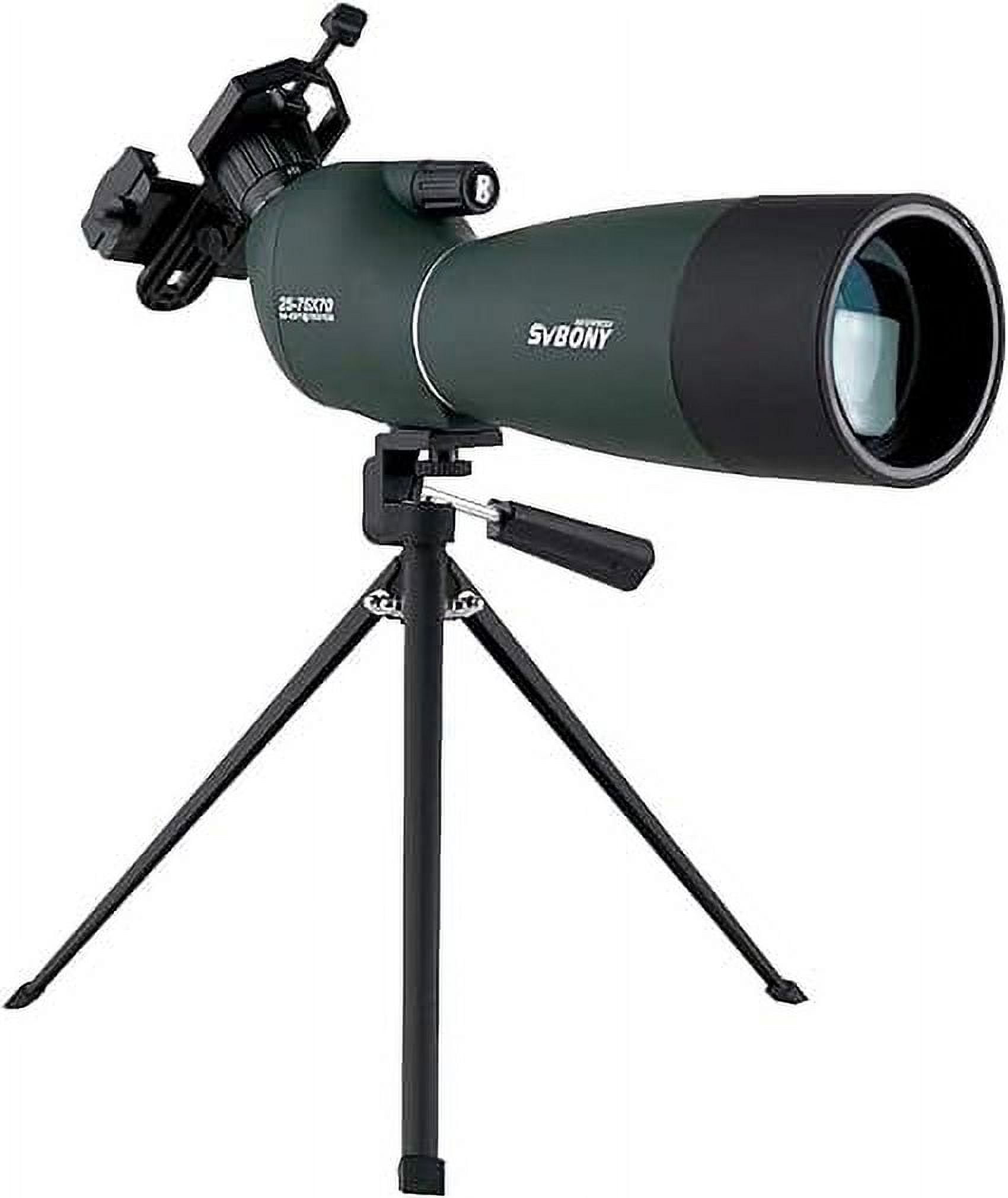 SVBONY SV28 Spotting Scopes with Tripod,Hunting,25-75x70,Angled ...