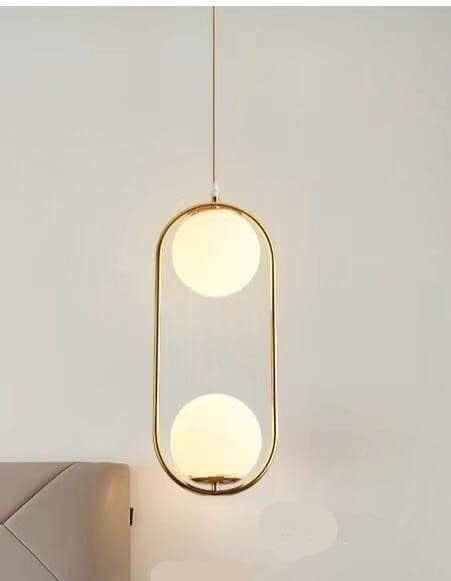 SVDK Golden Corded Electric Capsule Design Moon Wall LampWall Light for ...