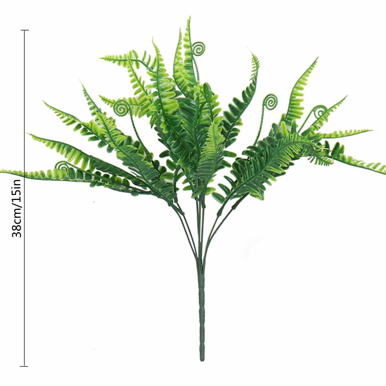 SVDTPS Plastic Fern Leaves Persian Grass, Artificial Shrubs Grass ...