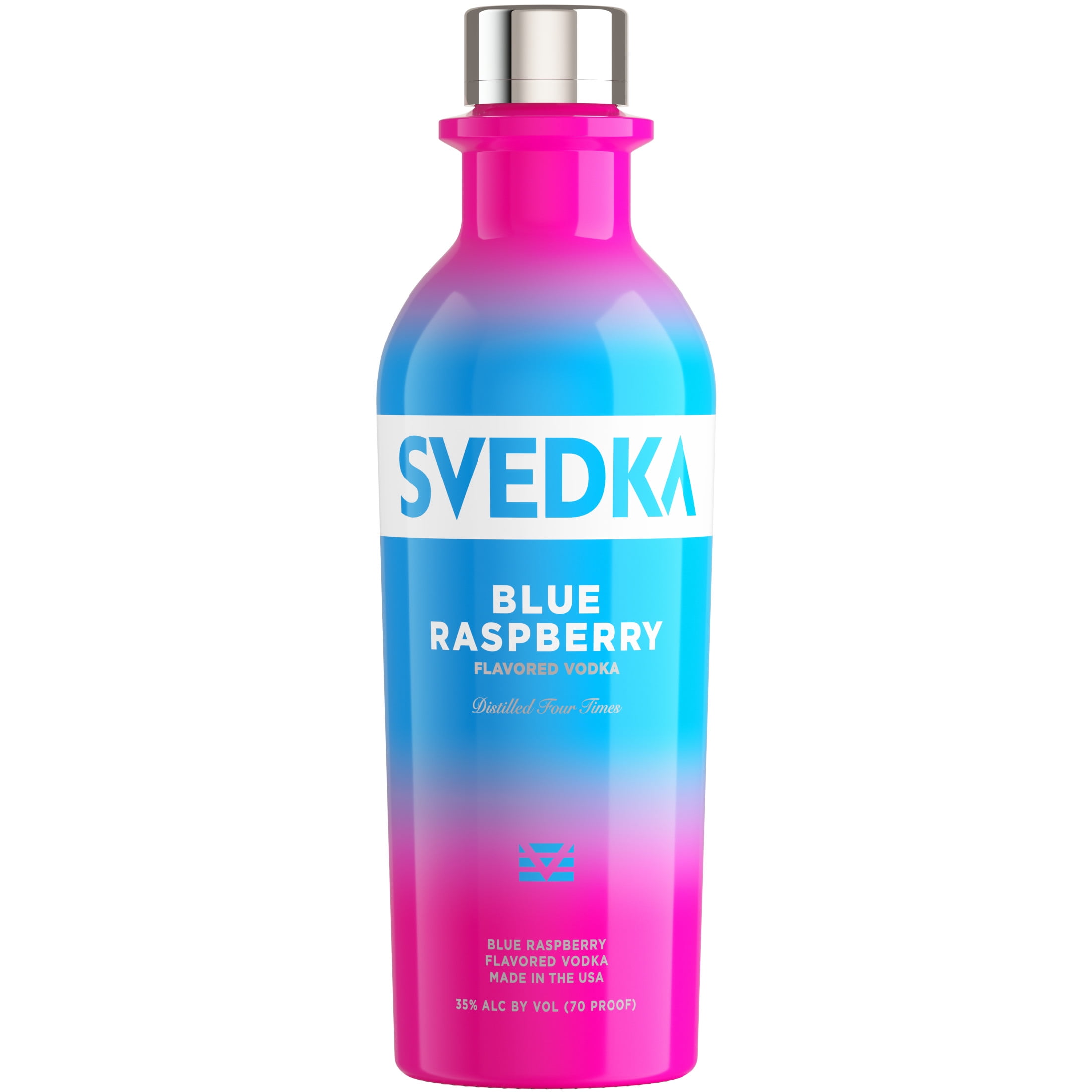 SVEDKA Blue Raspberry Flavored Vodka, 375 ml Bottle,35% ABV - Walmart.com