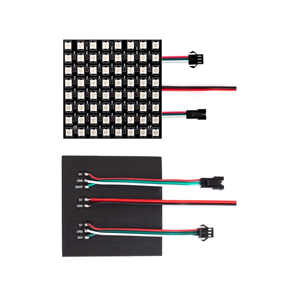 SVFISHKK WS2812B (8X8 64Pixels) RGB LED Digital Flexible Individually ...