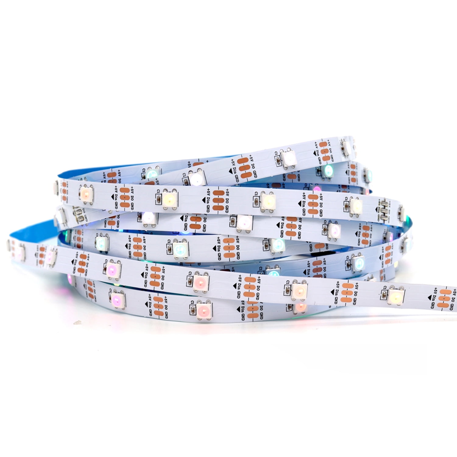 SVFISHKK WS2812B LED Strip SMD 5050 Individual Addressable RGB Strip ...