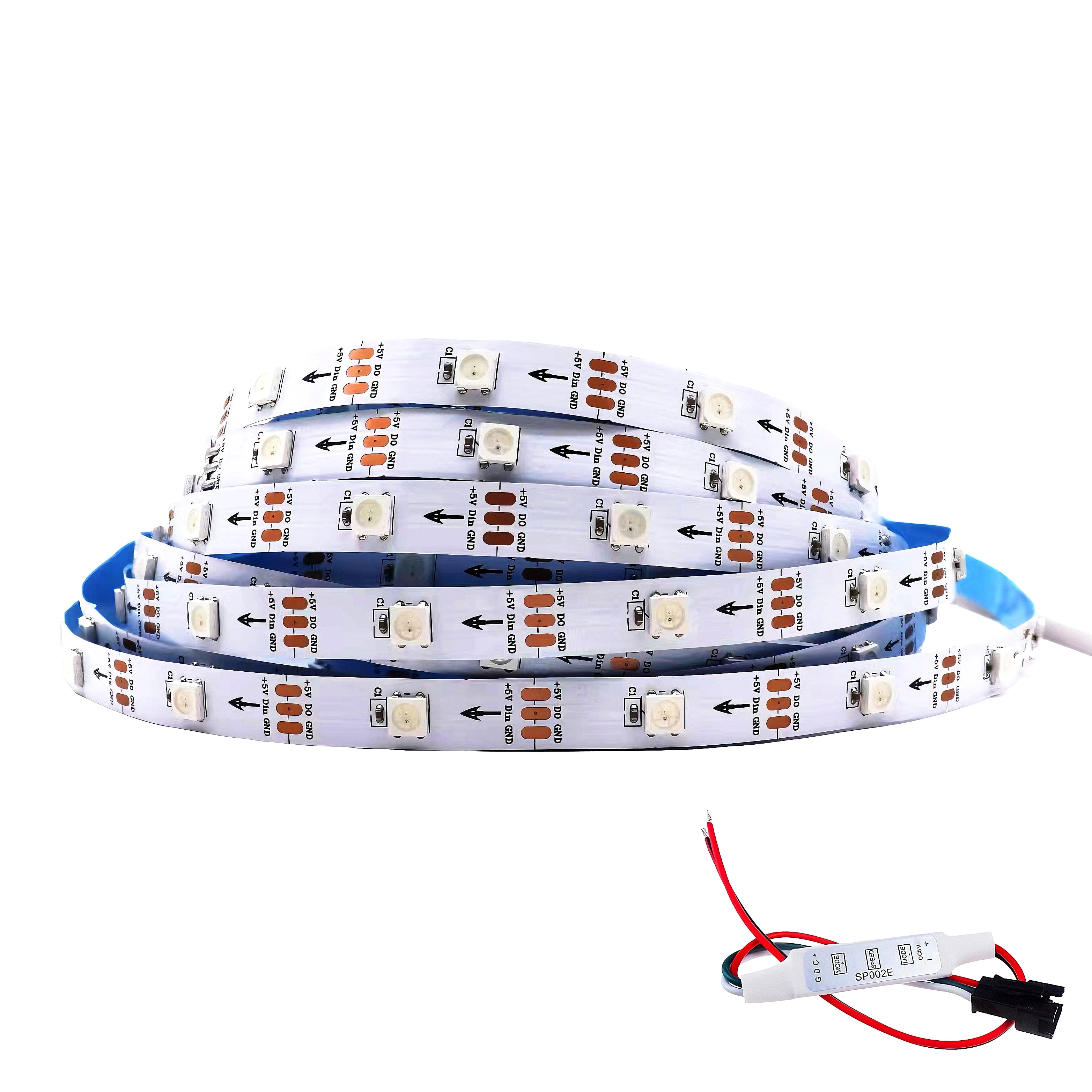 SVFISHKK WS2812B LED Strip SMD 5050 Individual Addressable RGB Strip ...