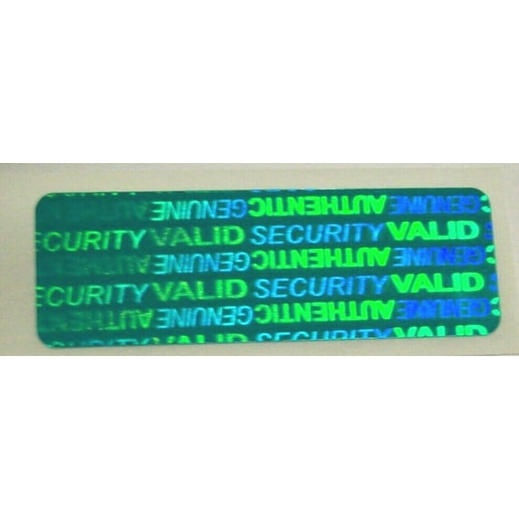 SVG 1000 Security GREEN SVAG Hologram Warranty Stickers Tamper Evident ...