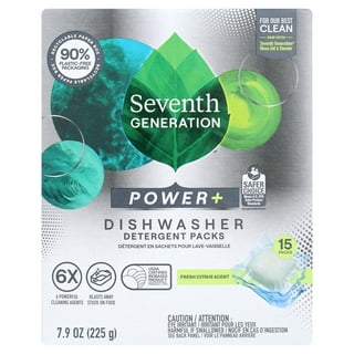 Seventh Generation Powerful Clean Dishwasher Detergent Gel, Lemon, 42 ...