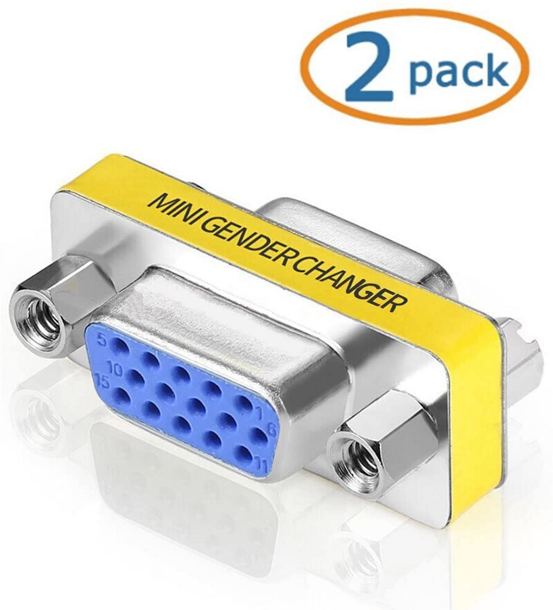 SVGA Connector, DB HD New 15 VGA SVGA KVM Female to Female Gender ...