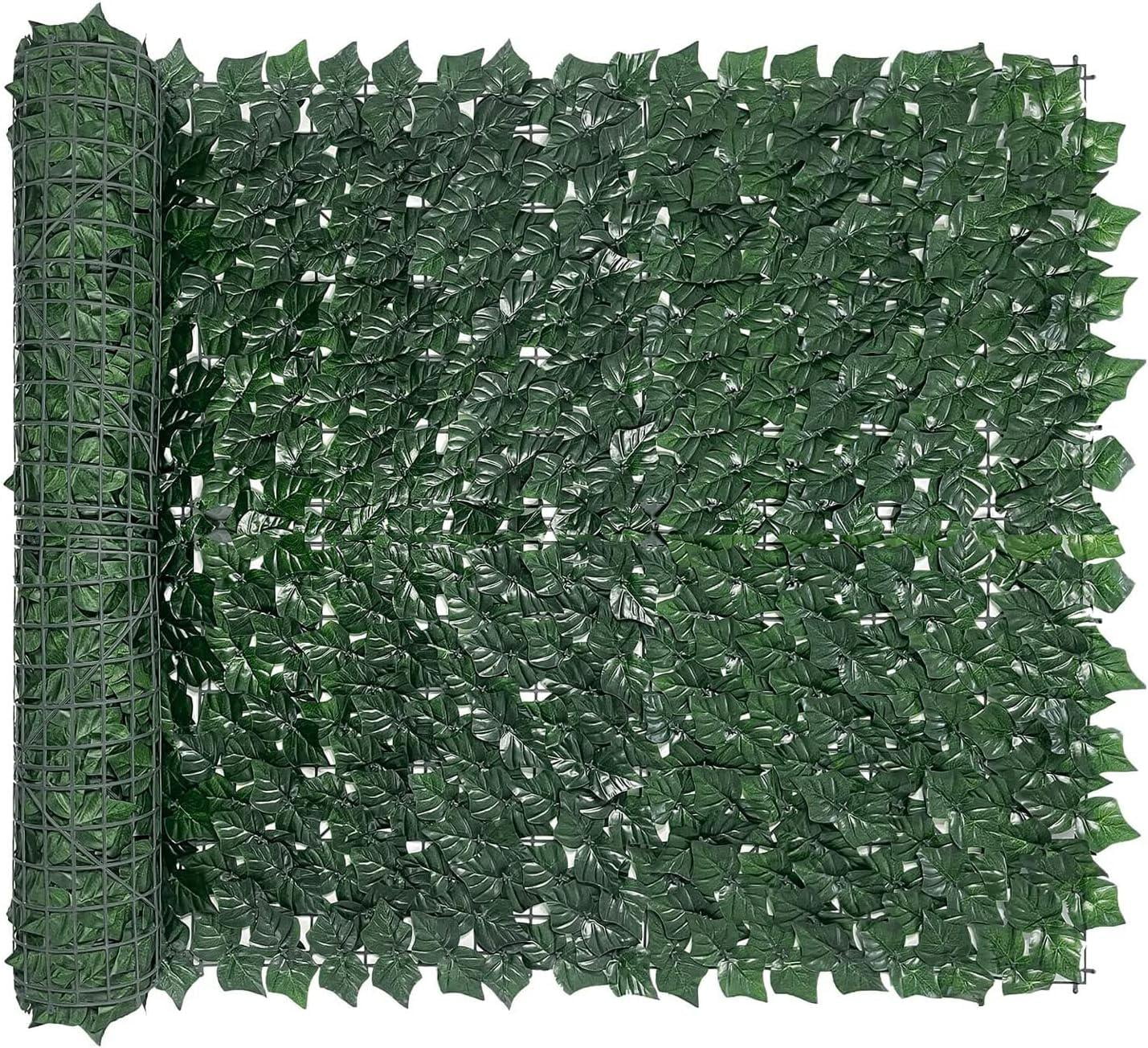 SVKBJROY Artificial Hedge Fake Foliage Balcony Screening, Trellis Roll ...