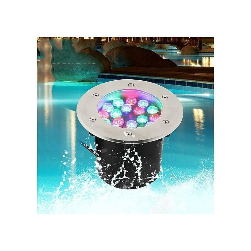 SVKBJROY Outdoor Recessed Spotlight RGB LED Pool Spotlight IP68 ...