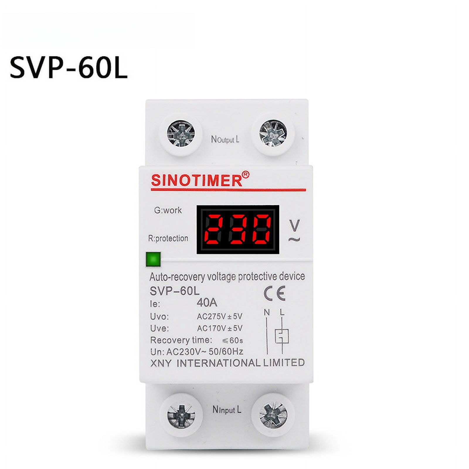 SVP-60L single-phase self-compound intelligent over-voltage protector ...