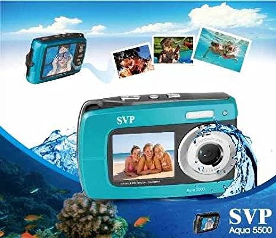 SVP Aqua 5500 ( Blue ) 18 MP Dual Screen Waterproof Digital Camera ...