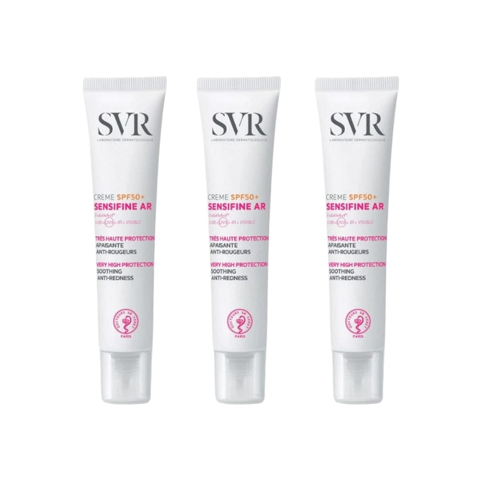 SVR Sensifine AR SPF50+ Sunscreen Cream, 40 ml, 3 Pack, UVA & UVB ...