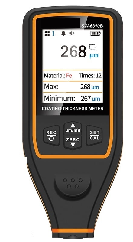 SW-6310A/B Coating Thickness Meter Gauge 1700um Car Paint Film Tester ...