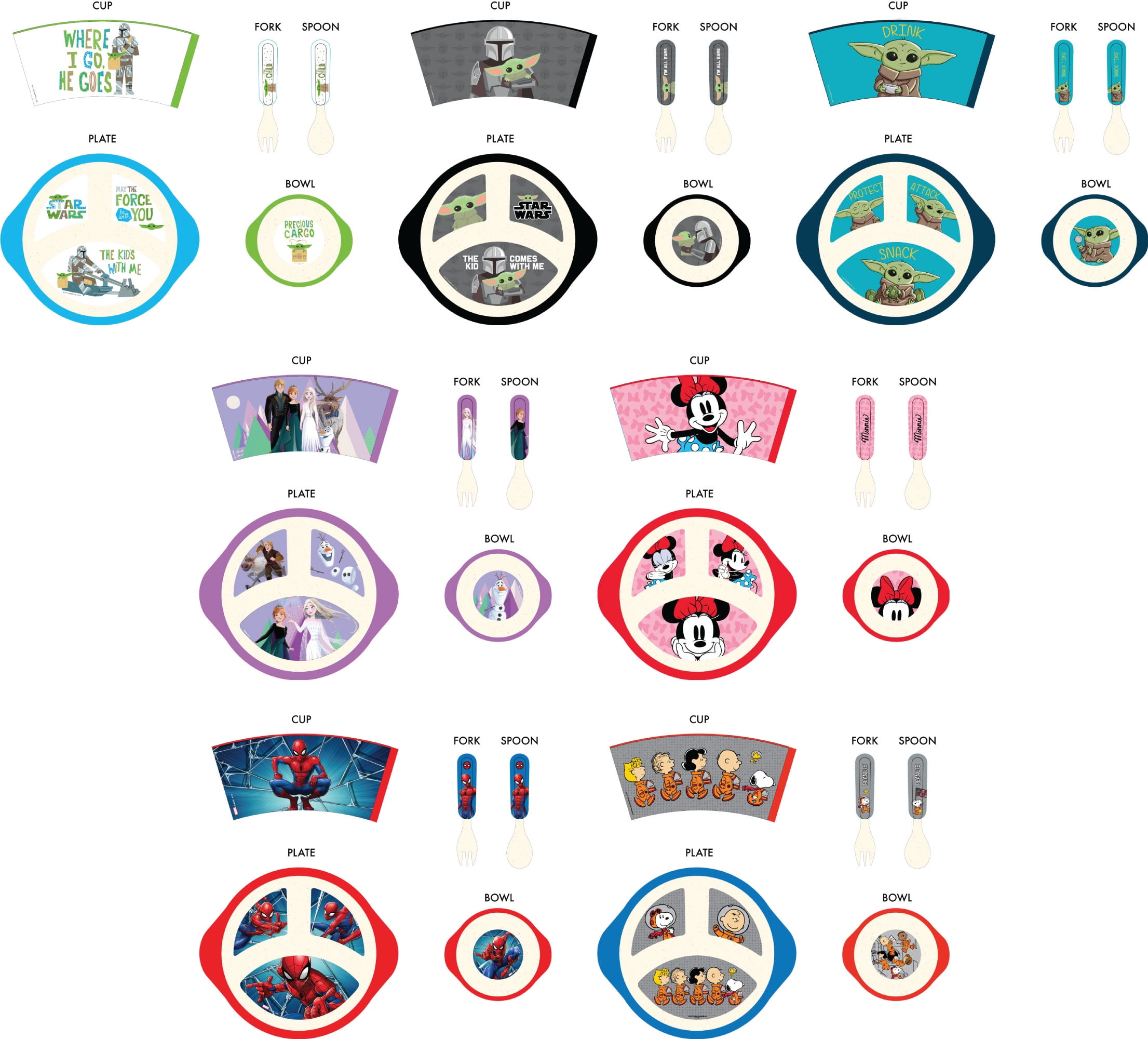 SW DINNERWARE SET - Walmart.com