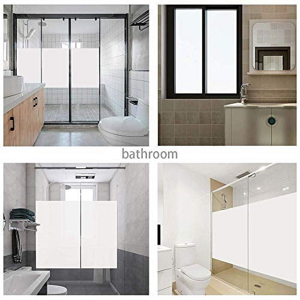 SW MEGICOLIM Privacy Matte White Window Film, White Frosted Window ...