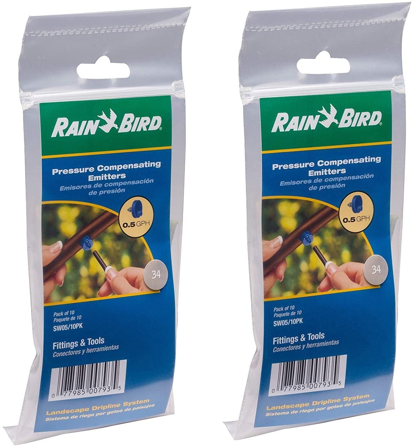 SW05-10PS 0.5 GPH Emitters, 1/2 Gallon Per Hour - Walmart.com