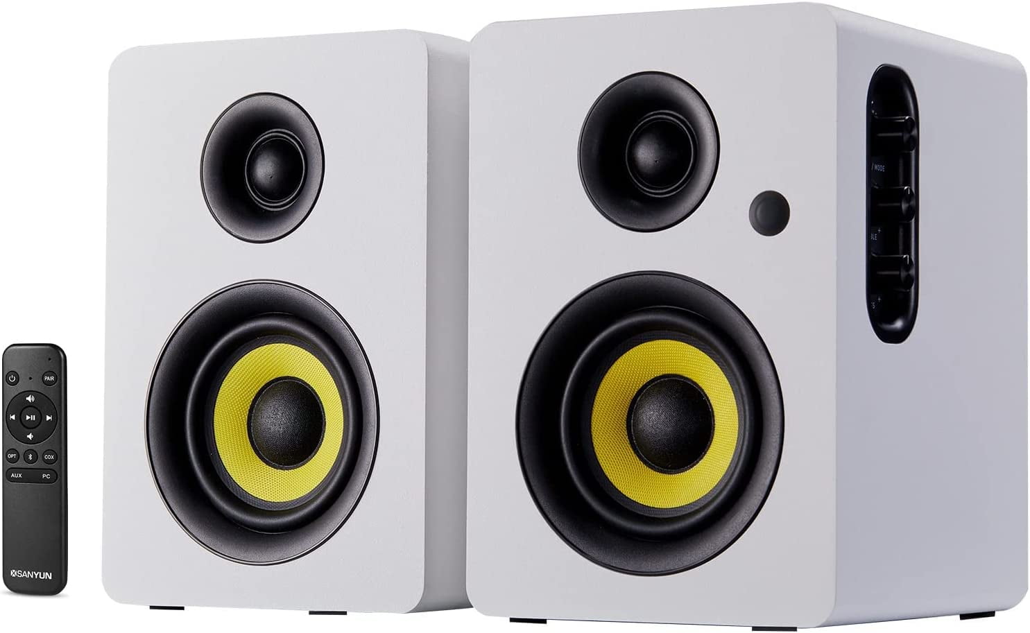 SW206 80W Active Dual-Mode Bookshelf Speakers, 4inch Studio Monitor and ...