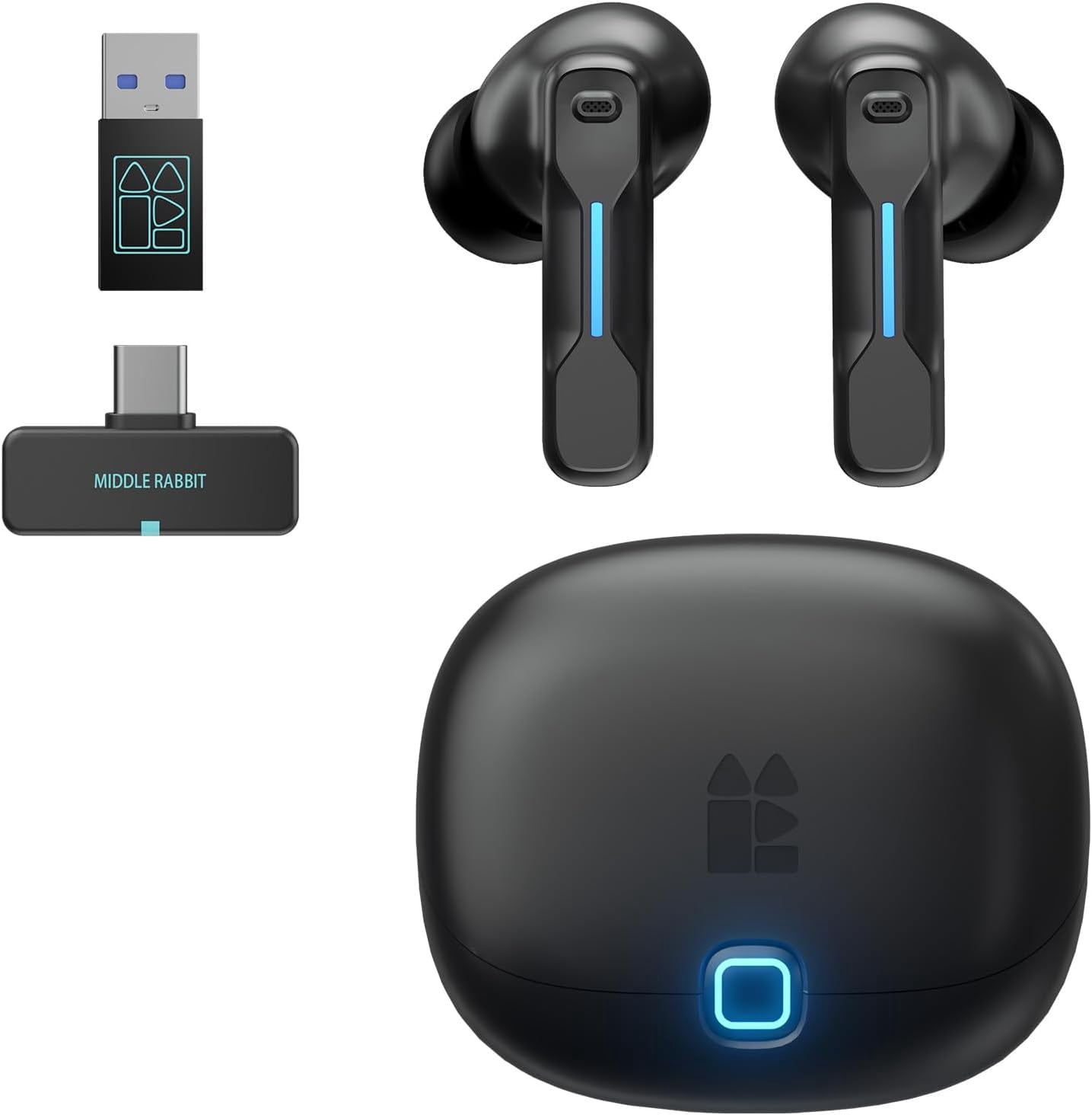 SW5 Wireless Gaming Earbuds with Mic, Compatible PC PS5 PS4 Desktop VR ...
