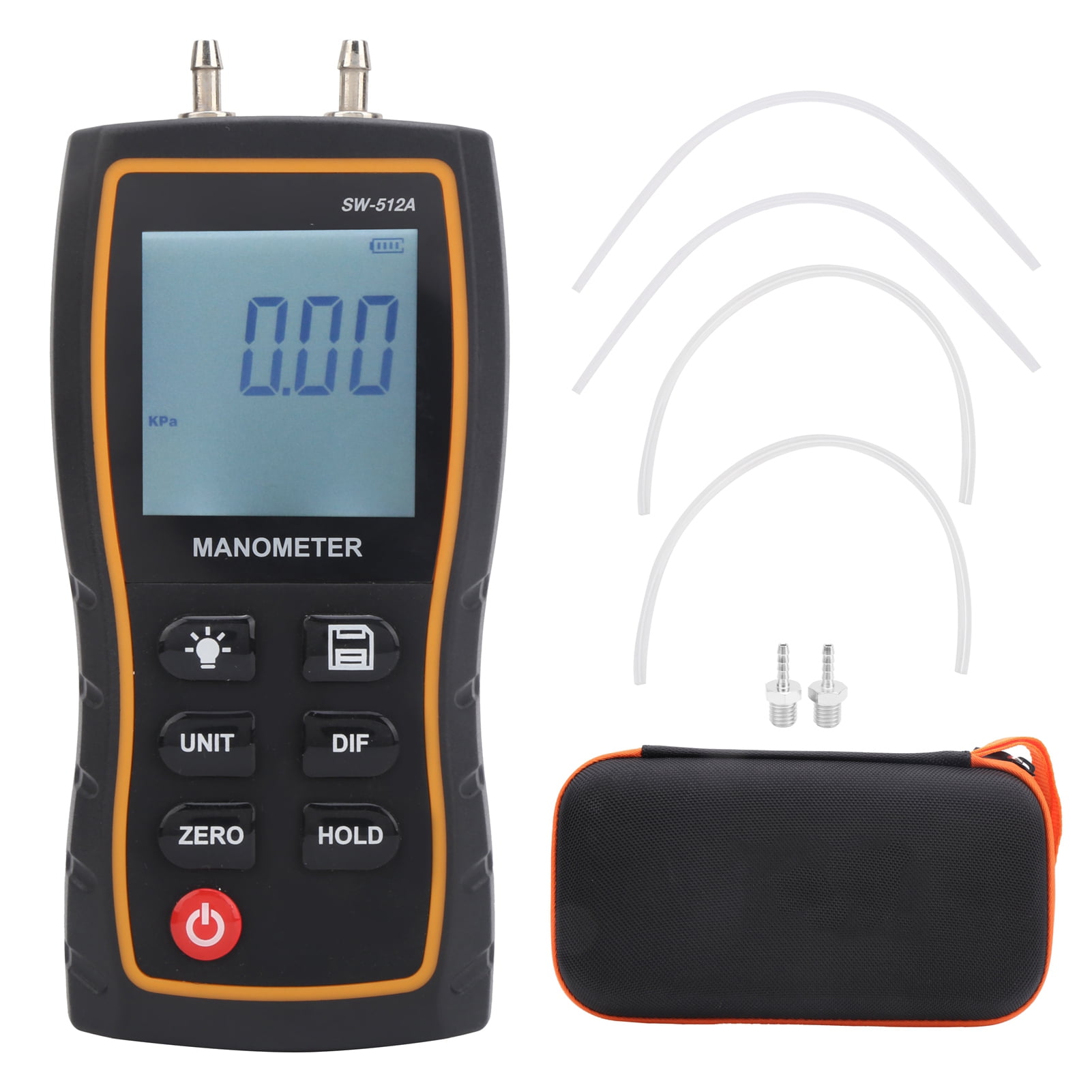 SW512A Air Pressure Gauge HandHeld HVAC Digital Differential Manometer ...