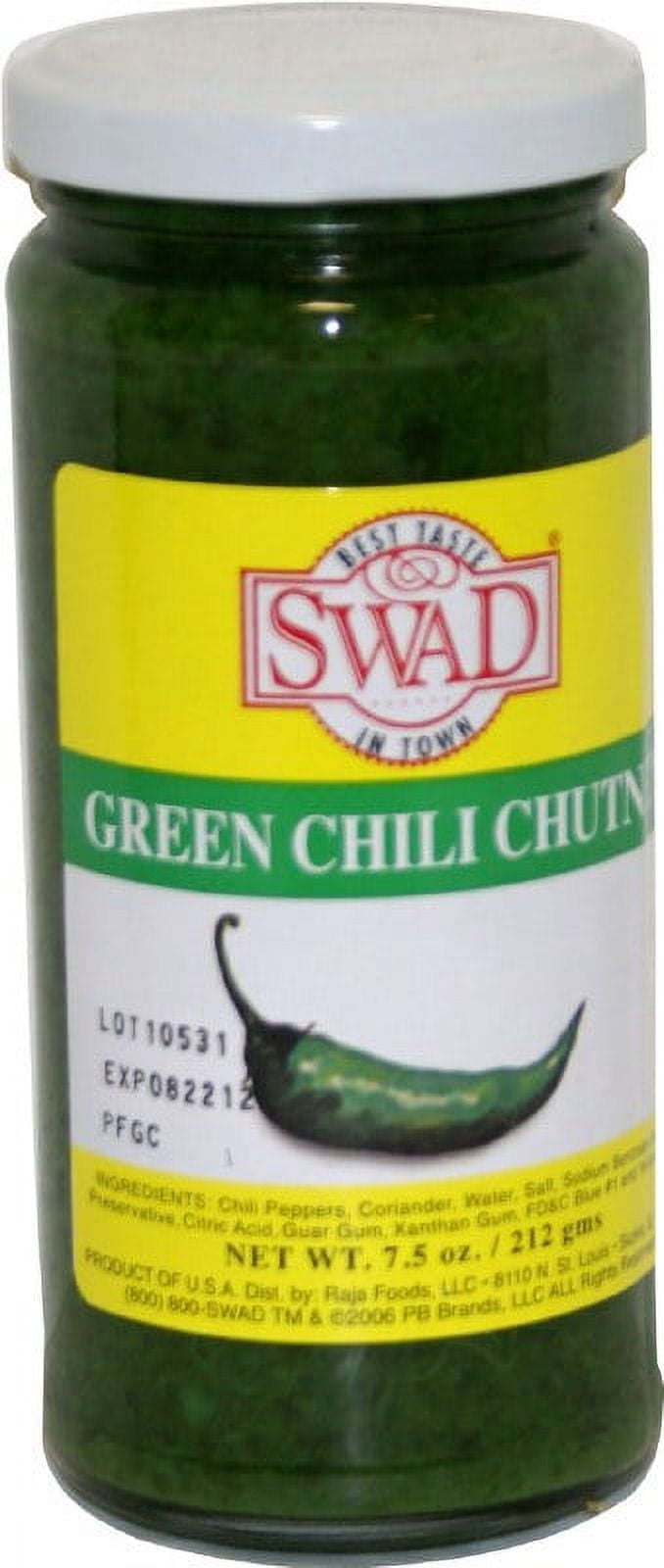SWAD CHUTNEY GR. CHILLI 7.5OZ - Walmart.com