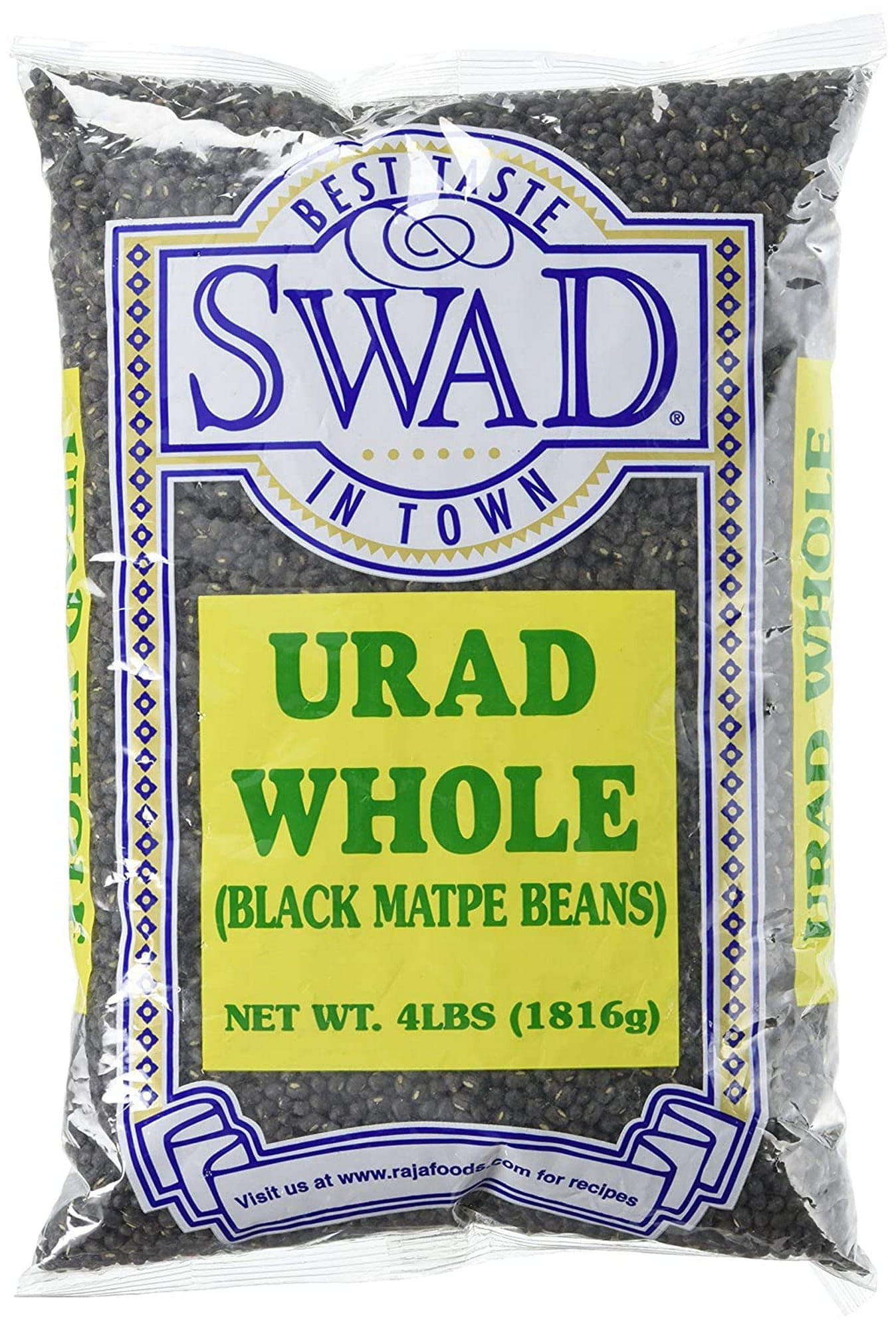 SWAD Urad Whole (Black) - 4 Pound (1816g) - Walmart.com
