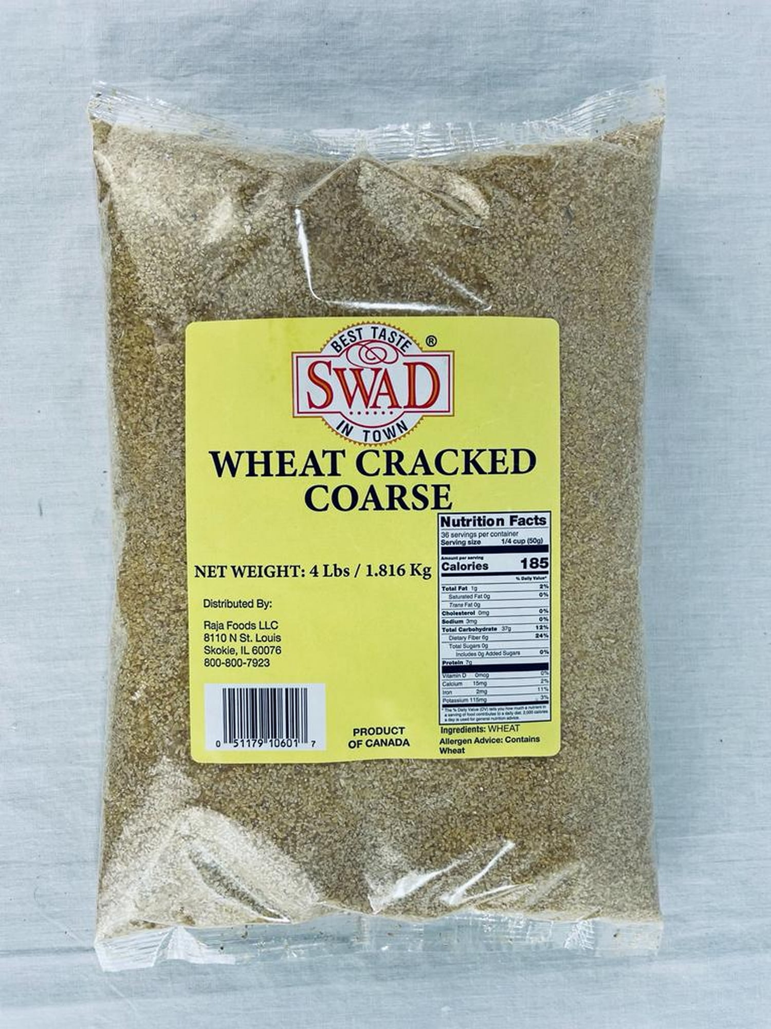 SWAD Wheat Cracked Coarse - 4lbs (1.81kg) - Walmart.com