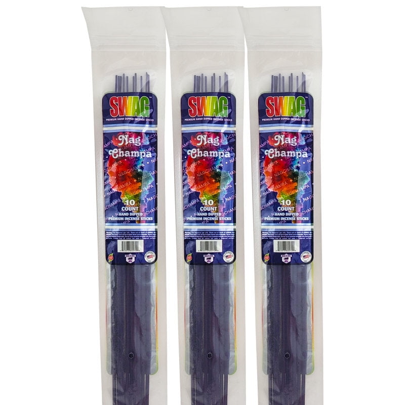 SWAG 11" Hand Dipped Perfume Incense 3-Pack (10-Sticks Per Pack ...