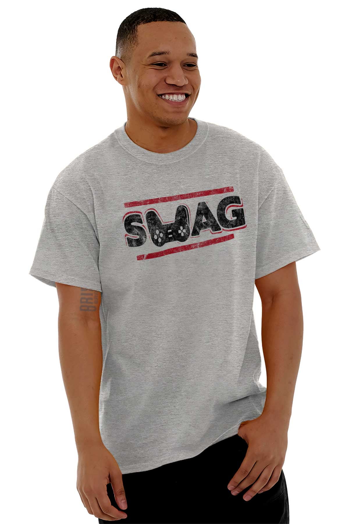 SWAG Controller Gamer Video Game Geek Men's Big & Tall Crewneck Graphic ...