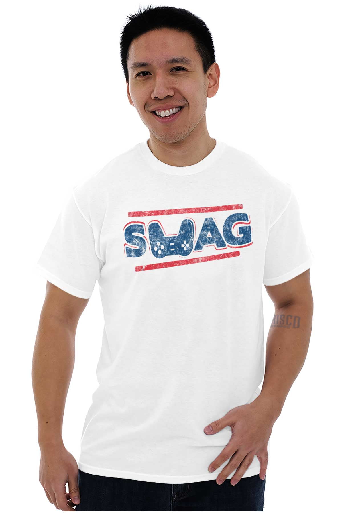 SWAG Controller Gamer Video Game Geek Men's Graphic T Shirt Tees Brisco ...
