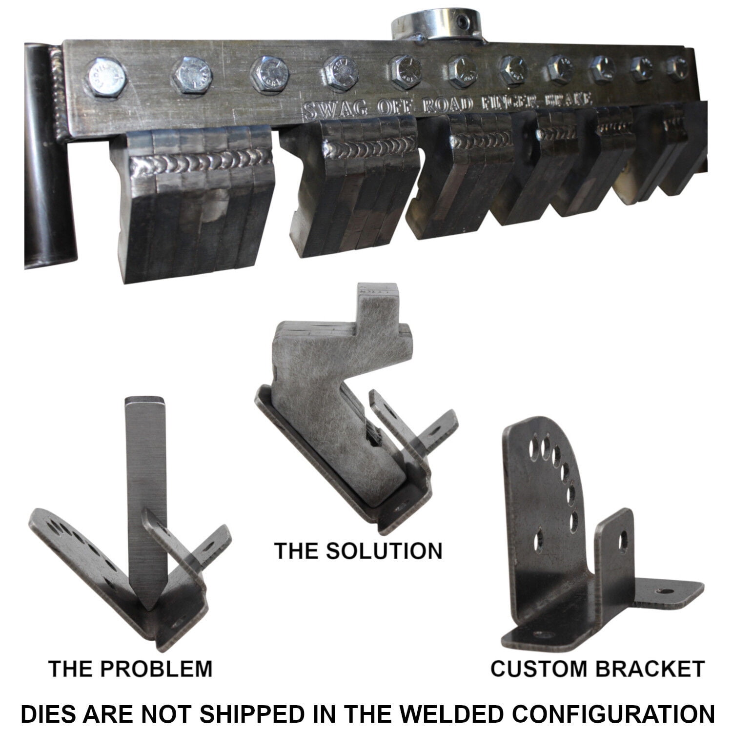 SWAG Finger Brake Gooseneck Dies That Fit The HF 20 and 12 Ton Finger ...