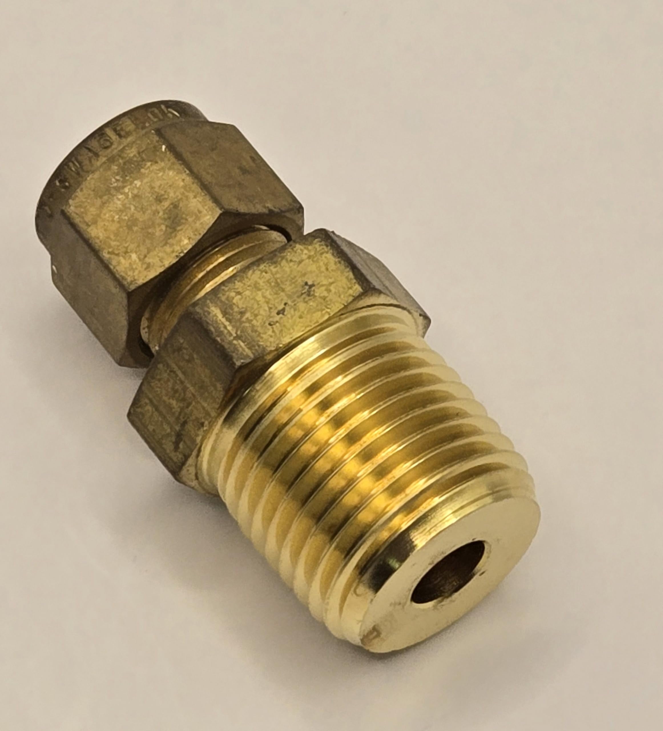 SWAGELOK B-600-1-8 1/2INCH NPT, 3/8INCH TUBE OD, BRASS, MALE, MALE ...