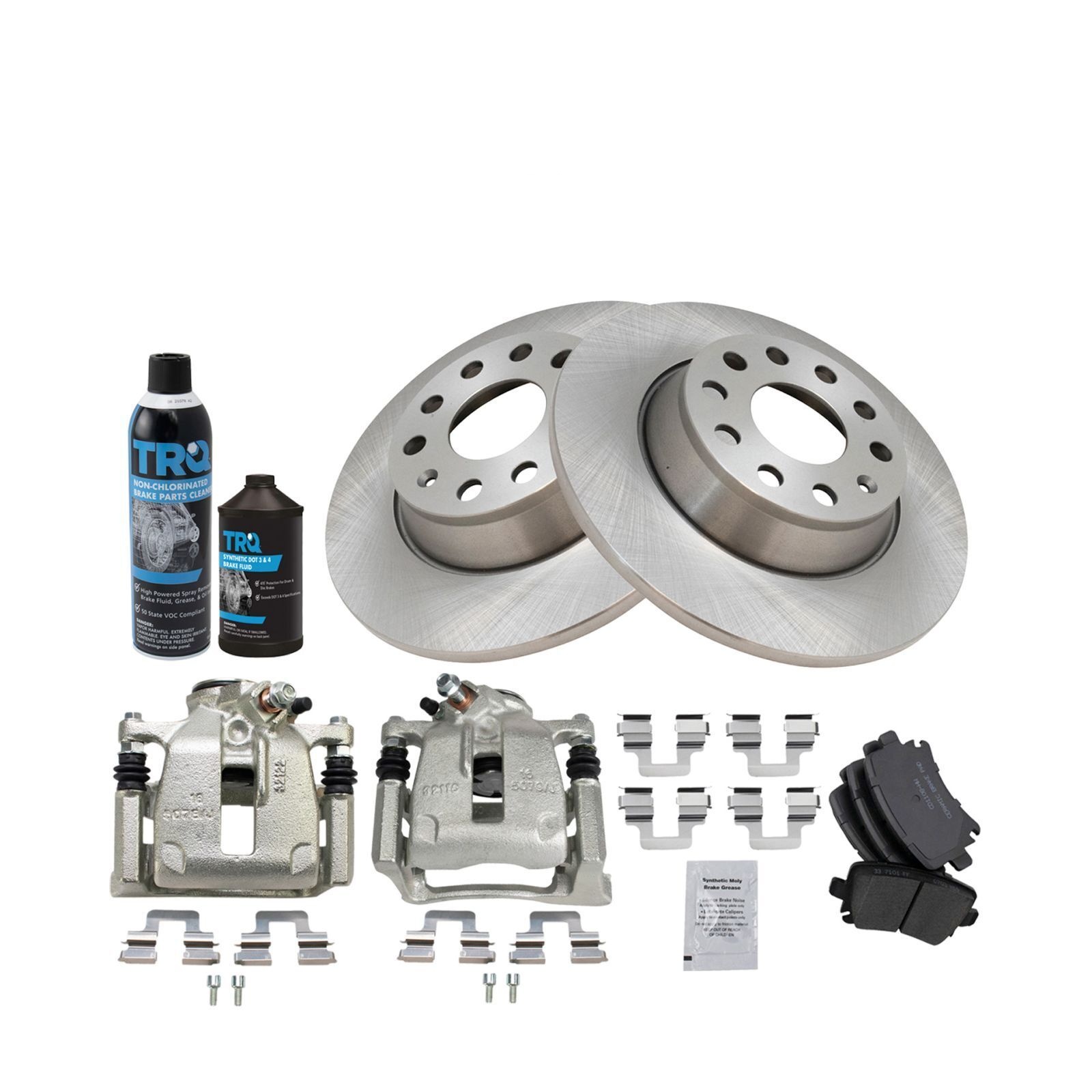 SWAGEN Disc Brake Kit – Ceramic Rear Brake Pad Set, Cleaner & Hardware ...