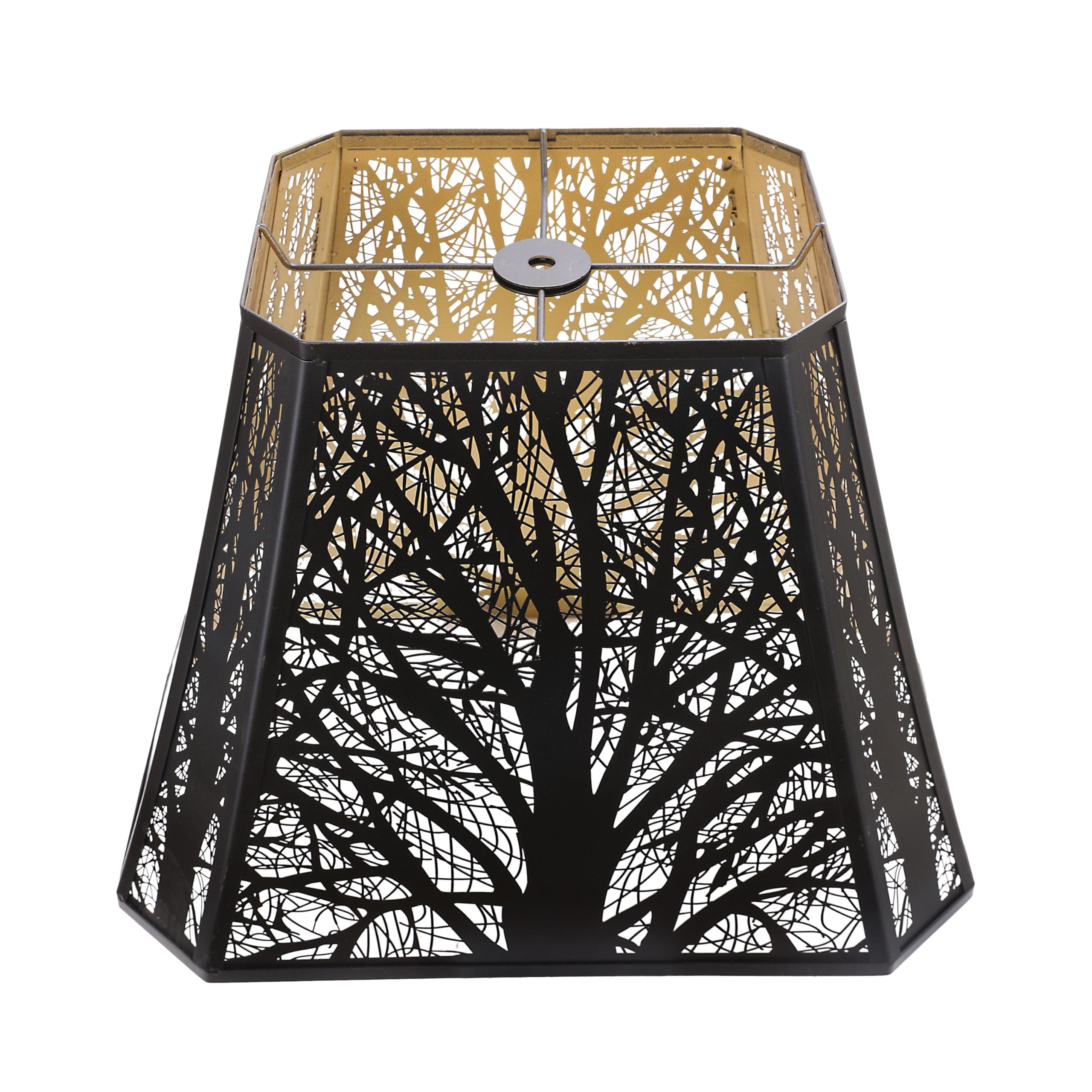 SWAIFDEE Bell Lamp shade, Large Metal Lampshade(Spider Fitter) Square ...
