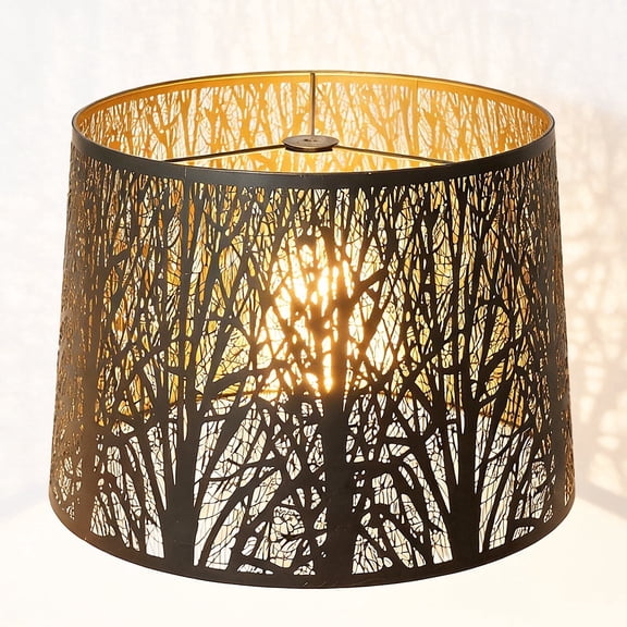 Black Drum Lamp Shade