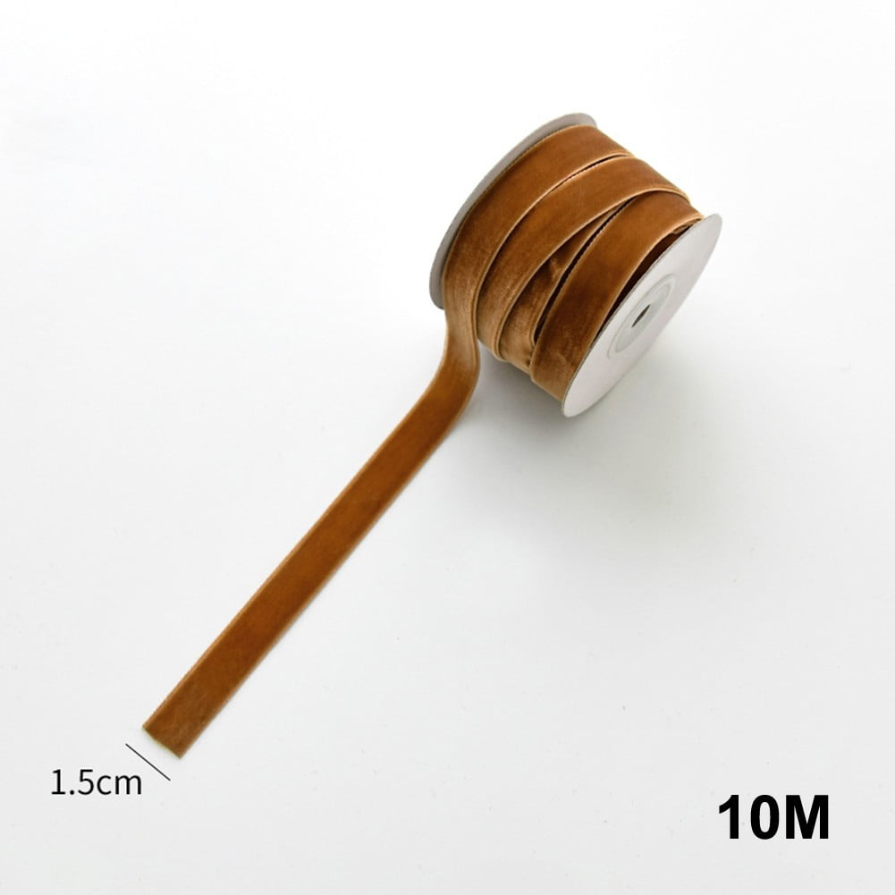 SWANG 10M Cloth Christmas Decoration Ribbon Roll - Velvet Cloth Single ...