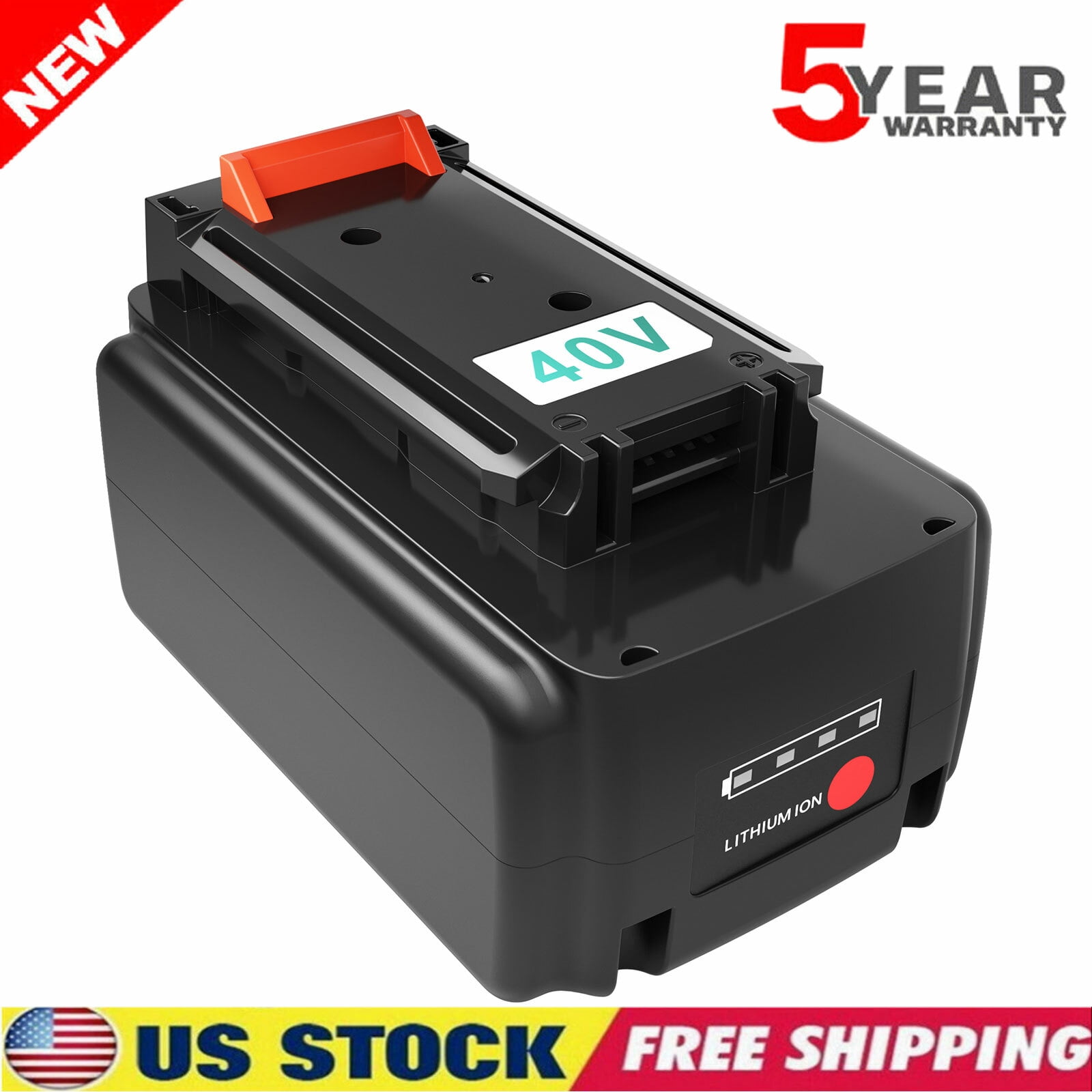 SWAREY LBXR36 40V 3000mAh Power Tool Battery for Black and Decker Tools ...