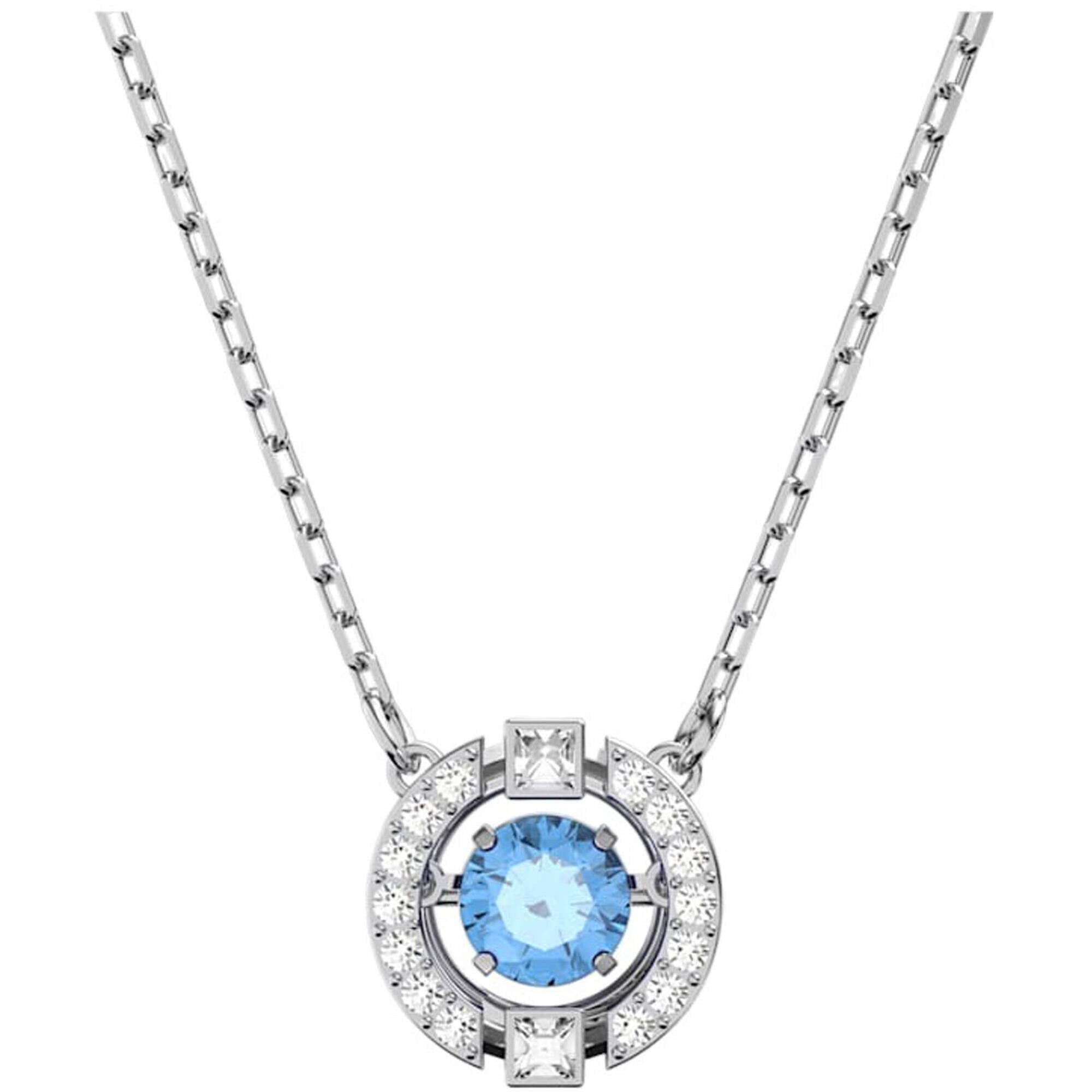 SWAROVSKI Women's Sparkling Dance Round Jewelry Collection, Rhodium ...