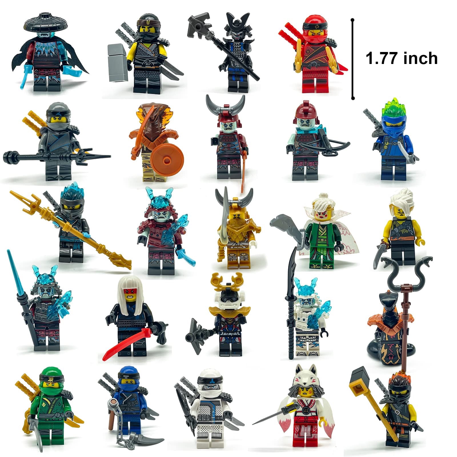 SWASOME Ninjago Collectible Interlocking Block Building Sets, 1.8 in ...