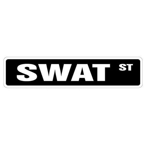 SWAT Street Sign new team signs police officer | Indoor/Outdoor | 36 ...