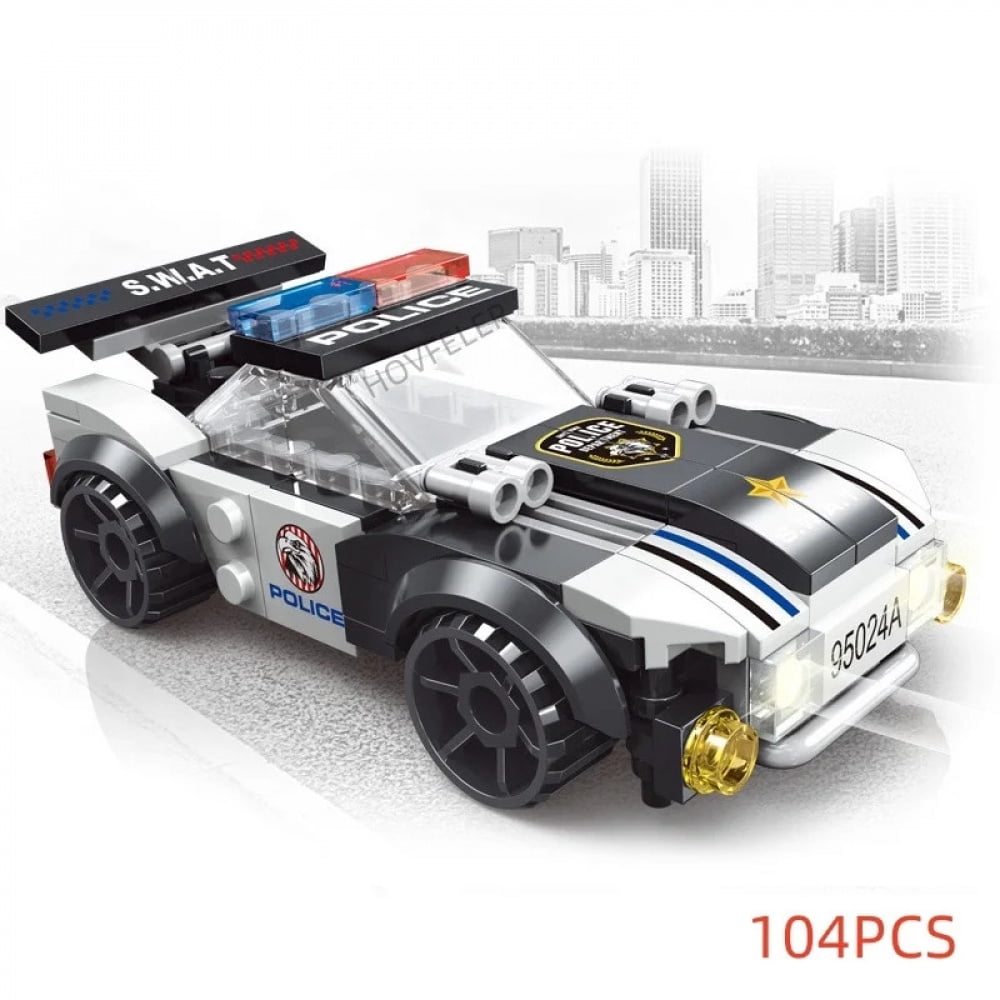 SWAT Super Police City Plane Building Blocks Dual-Rotor Helicopter ...