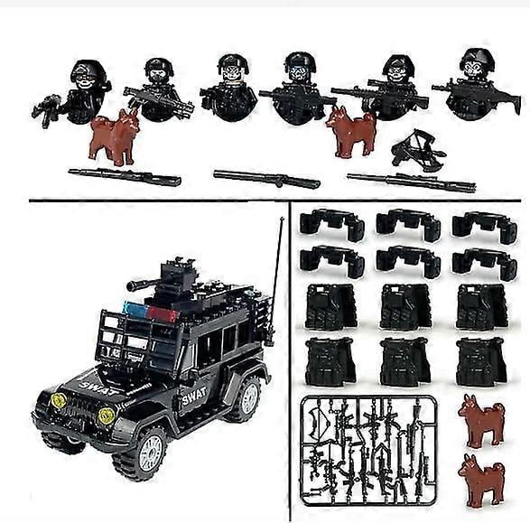 SWAT Team Building Set – Counter-Terrorism Forces with Helicopter ...