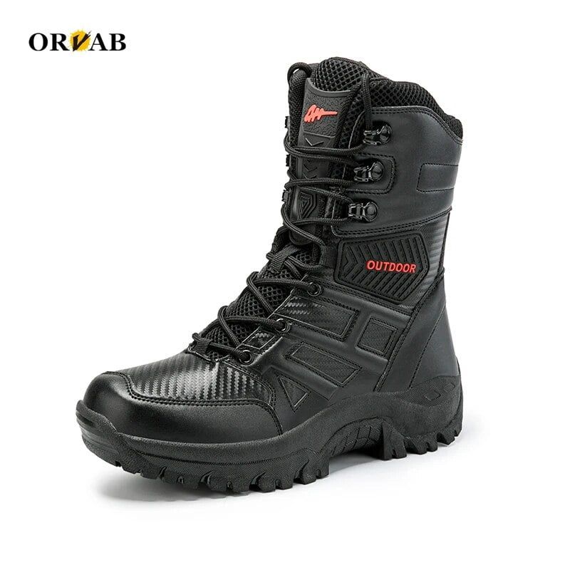 SWAT Us Military Leather Combat Boots for Men Combat Bot Infantry ...