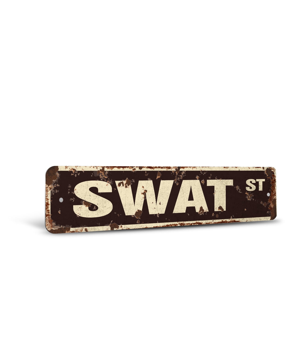 SWAT Vintage Style Rustic Street Sign – New Team Signs Police Officer ...