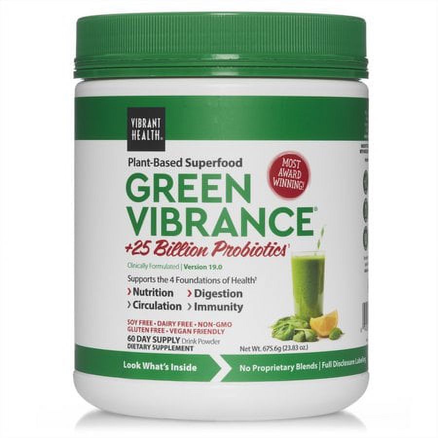 MianYangSS Vibrant Health, Green Vibrance, Vegan Superfood Powder, 60 ...