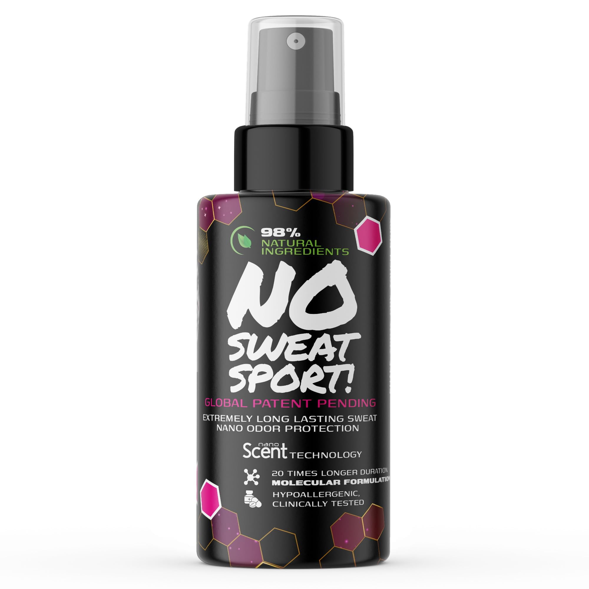 NO SWEAT SPORT! Ultra Long Lasting Odor Protection for Workouts, Gym ...