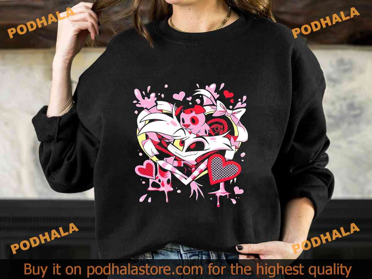 SWEATSHIRT Angel Dust Hazbin Hotel Shirt, Helluva Boss Characters ...
