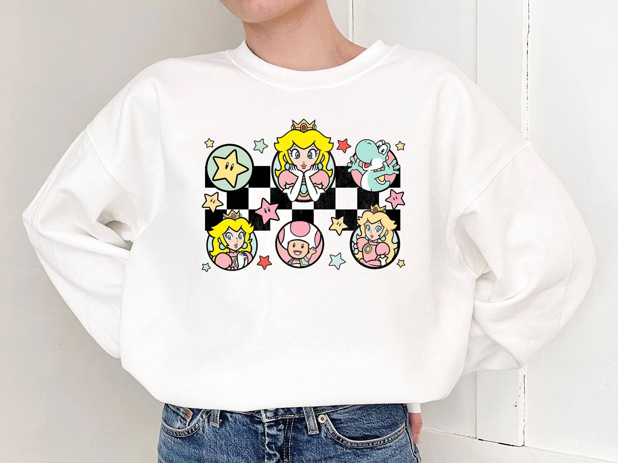 SWEATSHIRT Princess Peach Tshirt | Princess Peach Toad Shirt | Mario ...