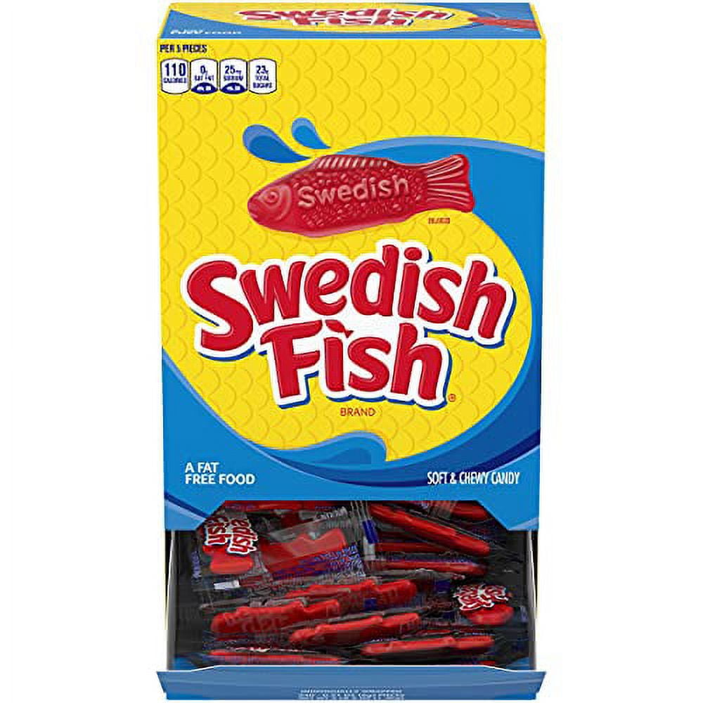 SWEDISH FISH Individually Wrapped .. Soft & Chewy Candy, .. 3.12 pounds ...